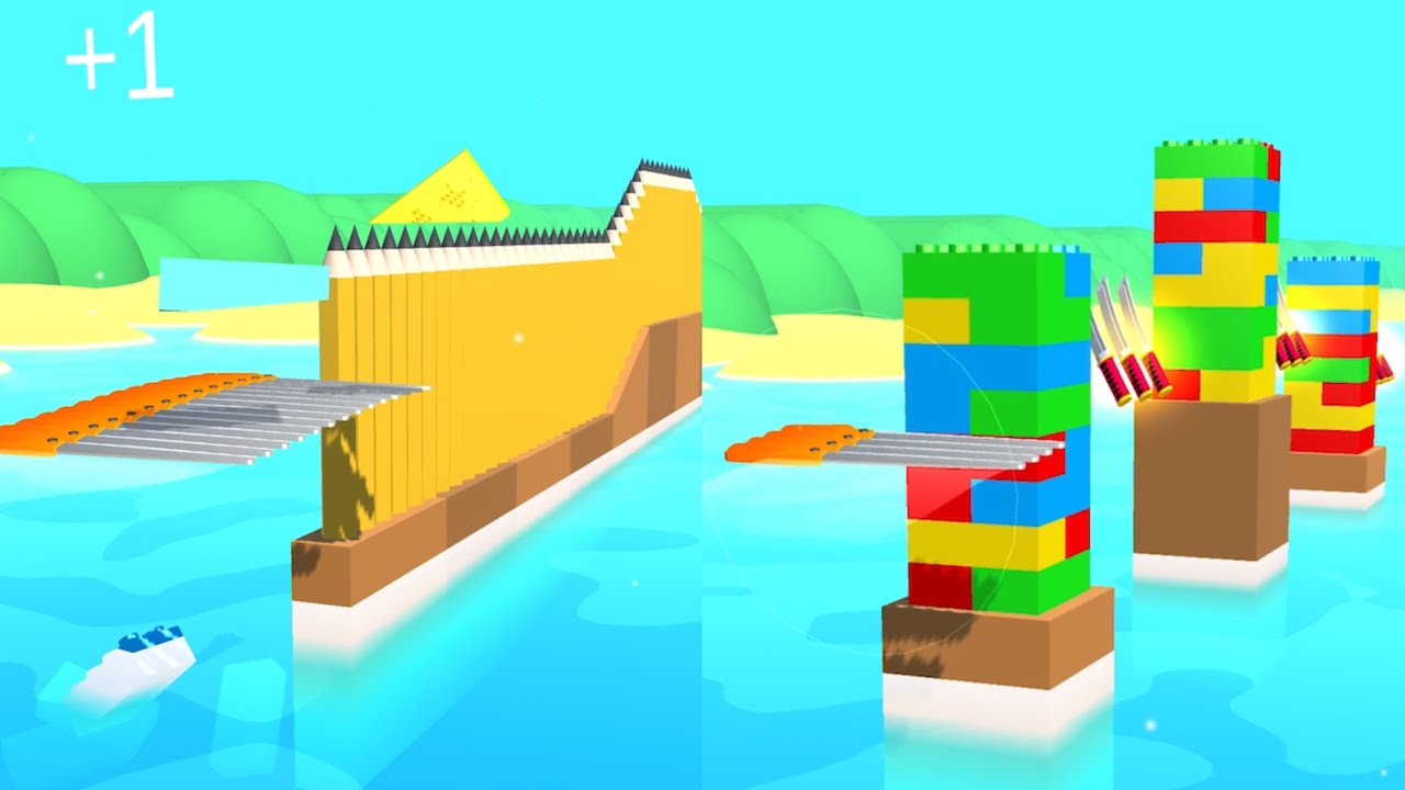 Flying Cut - Very Satisfying And Relaxing ASMR Game - YouTube