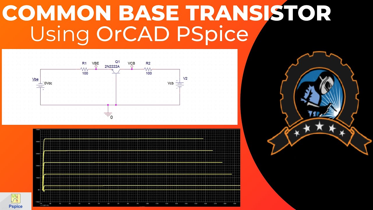 "Input & Output characteristics CB transistor" using OrCAD PSpice //Electronics device 2nd Sem ...