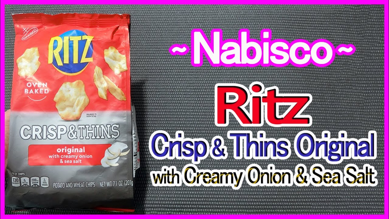 Nabisco Oven Baked Ritz - Crisp & Thins Original with Creamy Onion ...