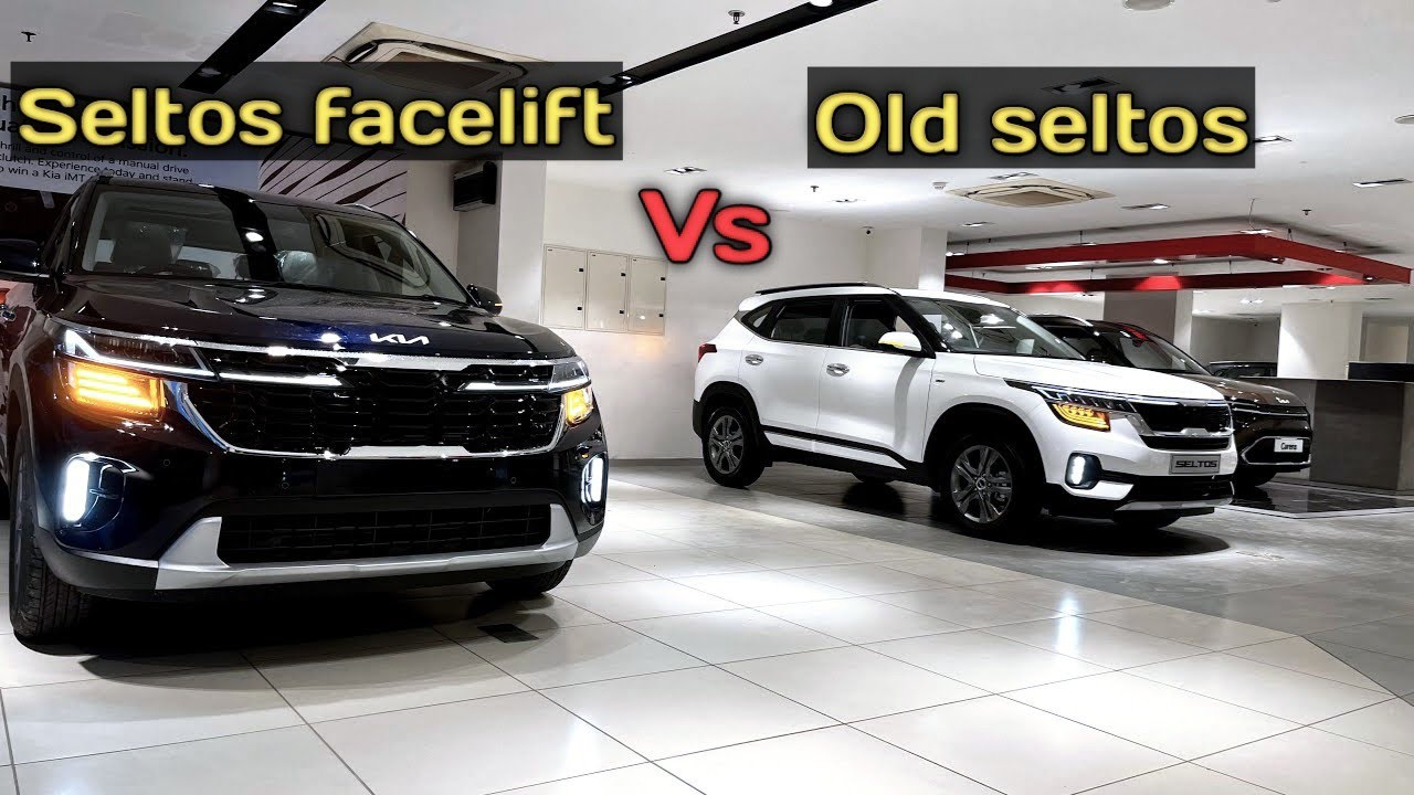 Kia Seltos Facelift 2023 Vs Old Seltos | Kia seltos 2023 facelift vs ...