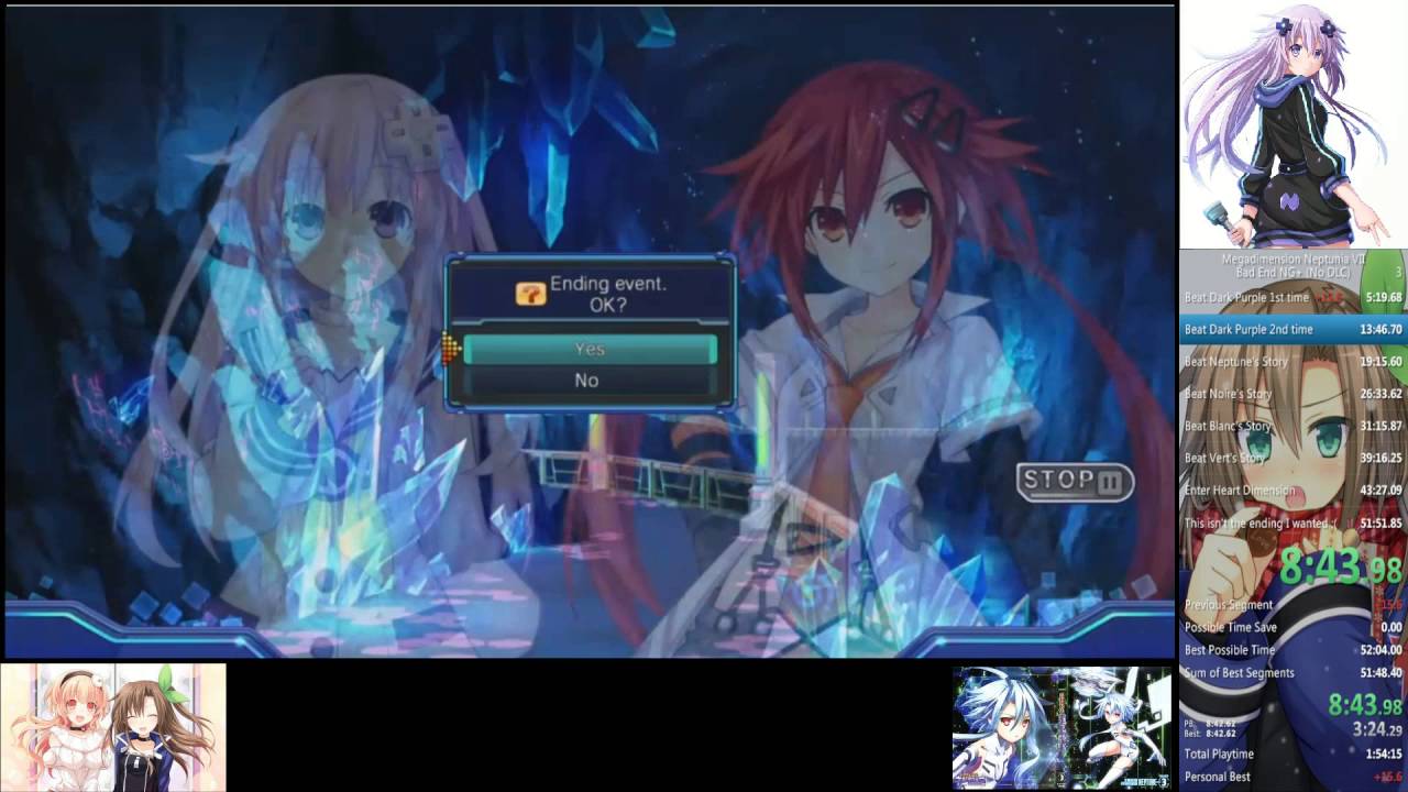 Megadimension Neptunia VII Bad End NG+ No DLC in 49:52.95 - YouTube