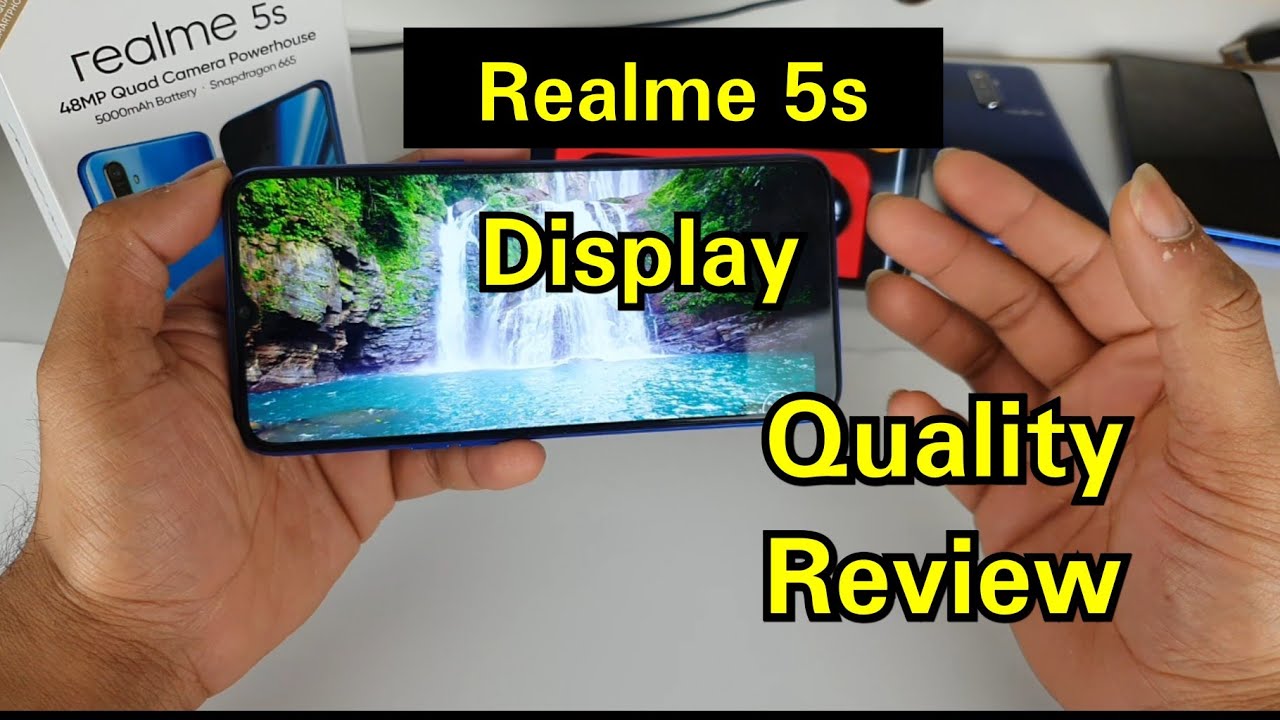 Realme 5s display review - YouTube