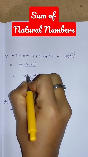How to calculate sum of natural numbers?|trick |number trick #algebra # ...
