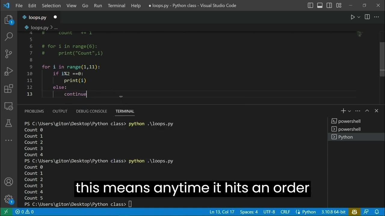 Print An Even Number From 1 To 10 Pythonprogramming Pythonforbeginners Python Pythontutorial