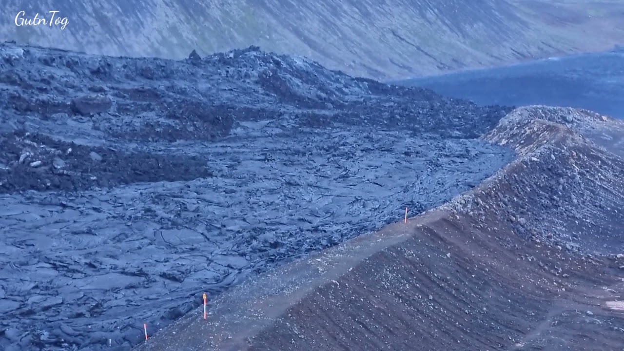 LAVA WAS UNABLE TO BREAK HUMAN MADE DAM! 19.09.21 - YouTube