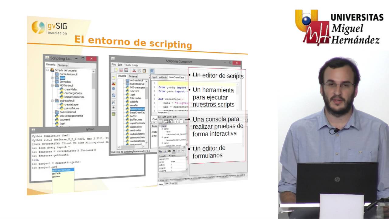 Novedades de scripting en gvSIG Desktop 2.3 - YouTube