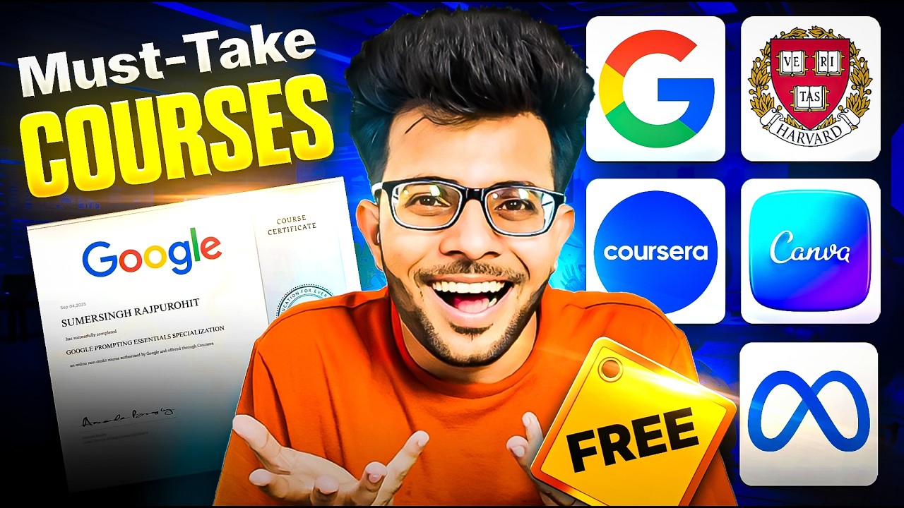 5 FREE Courses Every Average Student Must Do in 2025 📚🔥 - YouTube