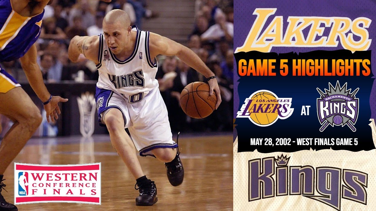 2002 WCF Game 5 Highlights - Los Angeles Lakers at Sacramaneto Kings ...