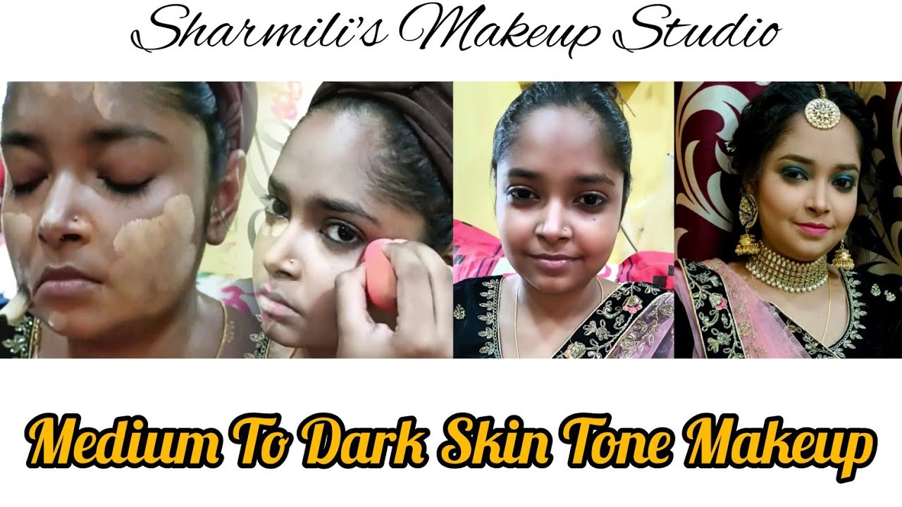 Medium To Dark Skin Tone Makeup~Full Waterproof Makeover~Real Client ...