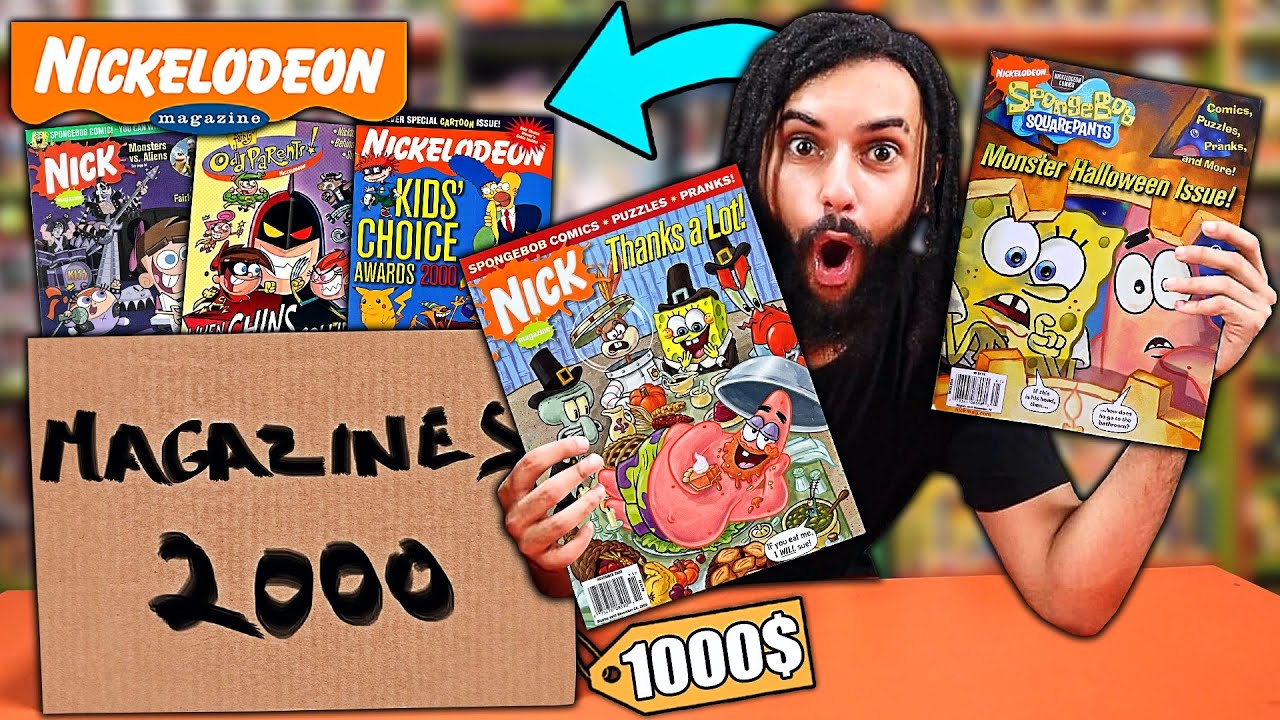 I FOUND MY OLD NICKELODEON MAGAZINE COLLECTION!! THEY ARE ACTUALLY TIME ...