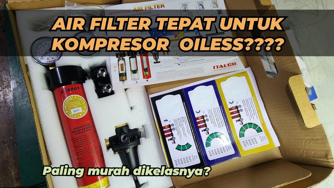 ITALCO AC6001 SINGLE STAGE PROFESSIONAL AIR FILTER - YouTube
