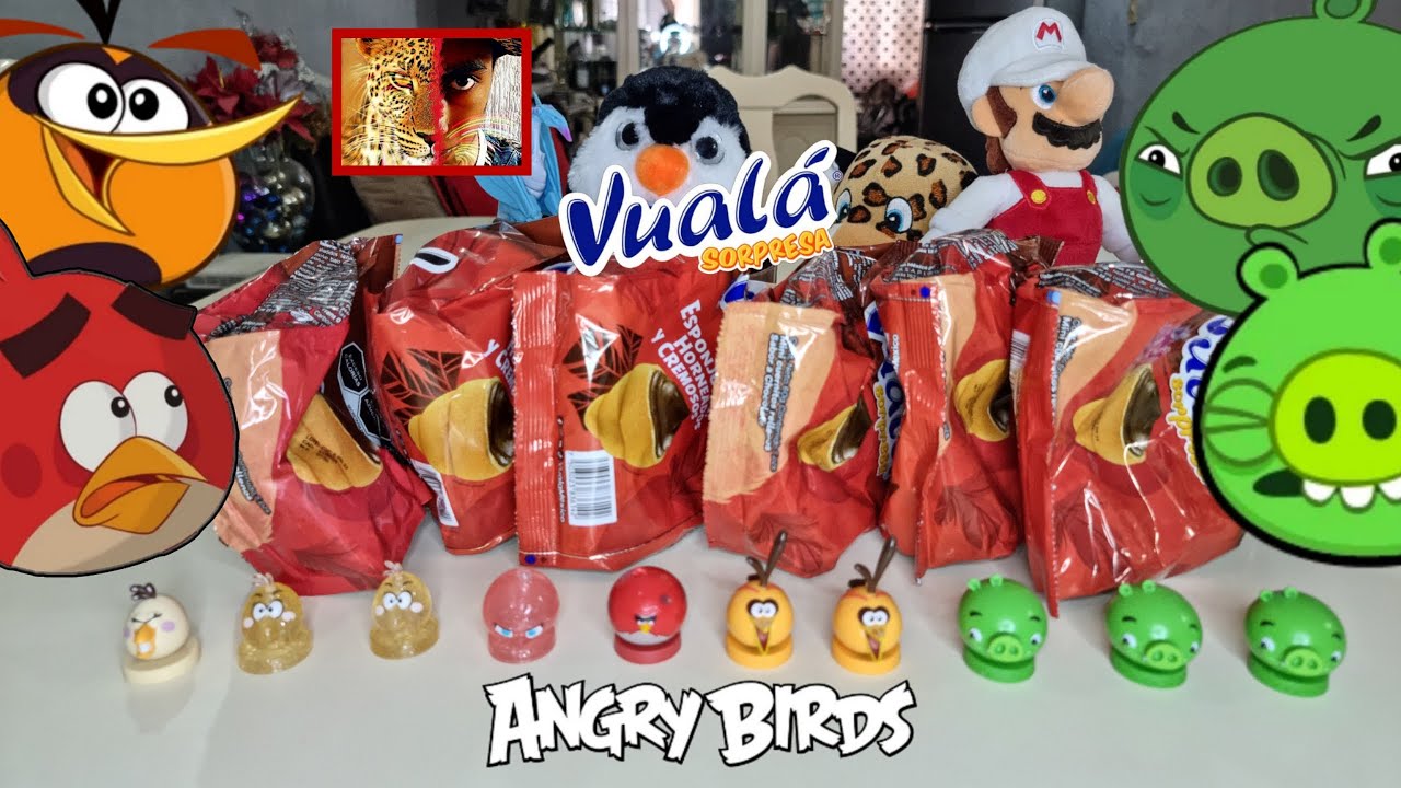 La tira de 6 Vualá Sorpresa con la promoción de ANGRY BIRDS, me ...
