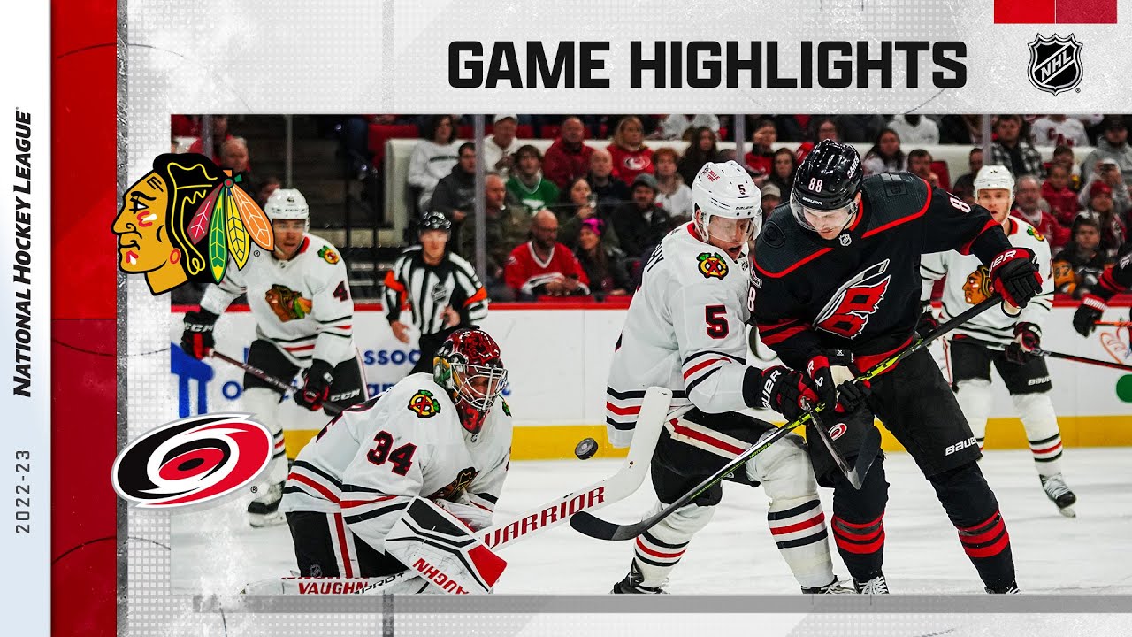 Blackhawks @ Hurricanes 12/27 | NHL Highlights 2022 - YouTube