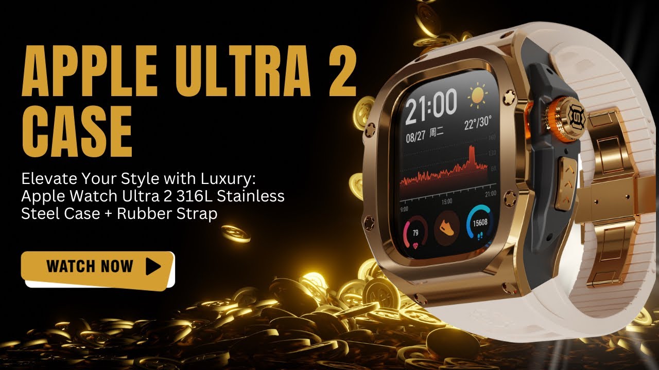 ViedeFit - Apple Ultra 2 case | Stainless Steel Case + Rubber Band ...