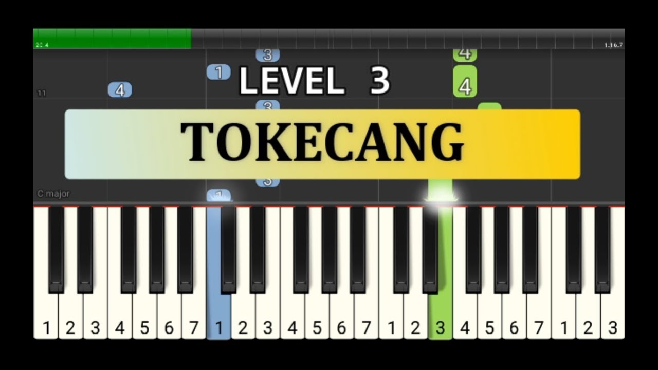 tokecang - nada piano tutorial grade 3 - lagu tradisional daerah ...