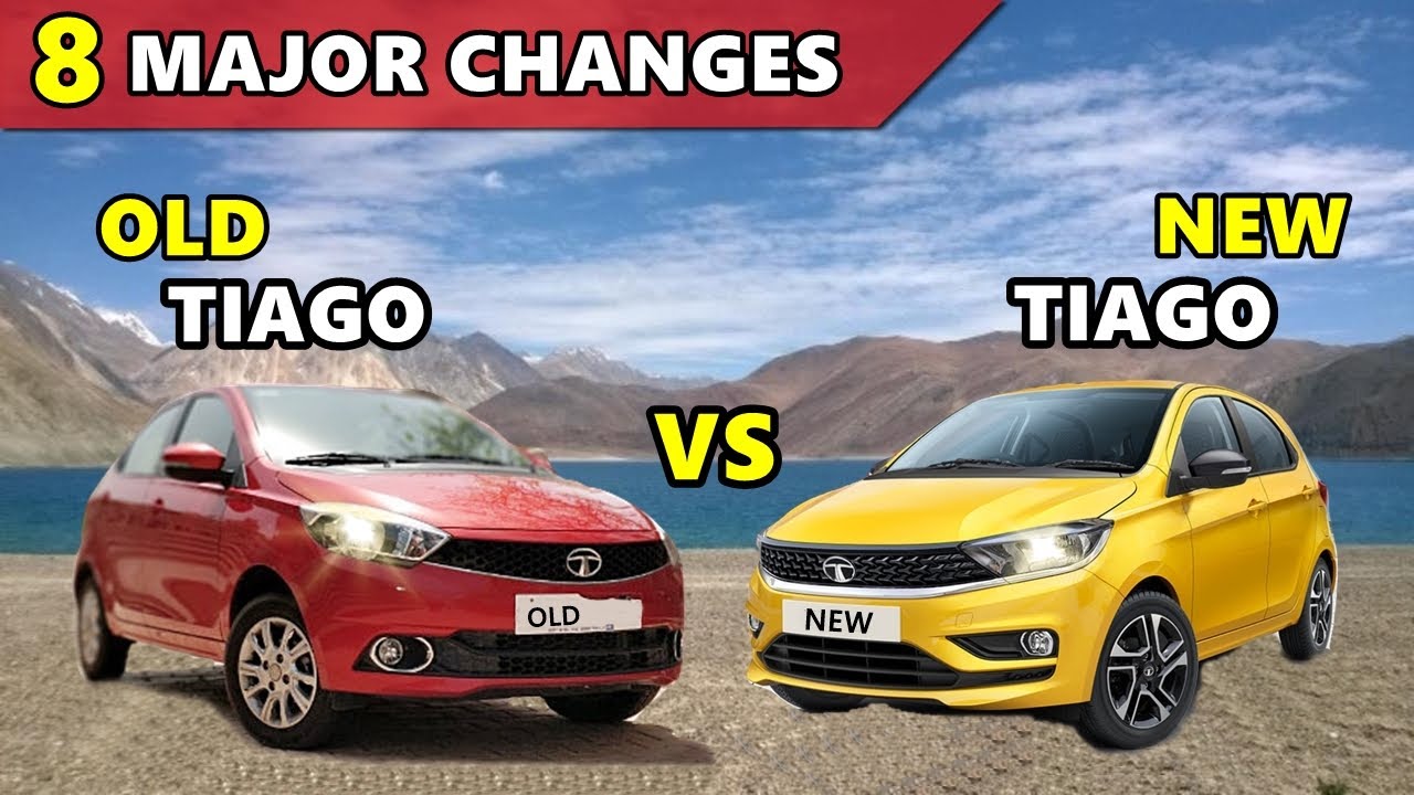 New vs Old Tiago | 8 major changes | Tata tiago facelift 2020 vs Old ...