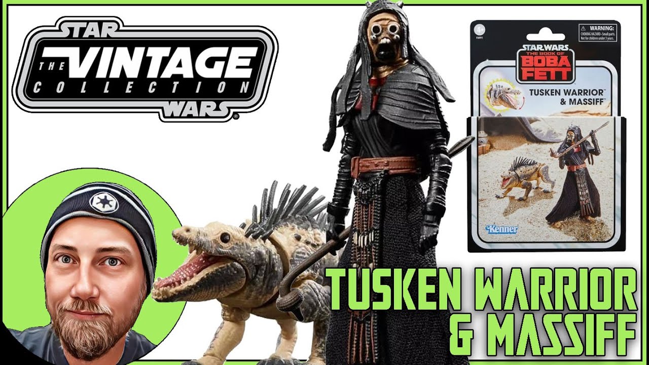 TUSKEN WARRIOR AND MASSIFF - STAR WARS THE VINTAGE COLLECTION DELUXE ...