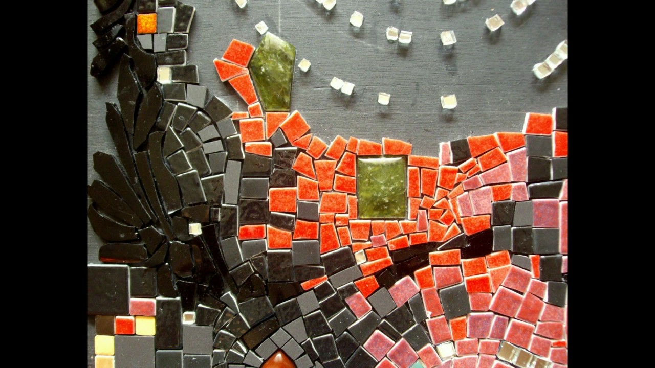 OmosaïcDesign : Création tableau MOSAÏQUE / MOSAÏC Art frame - YouTube