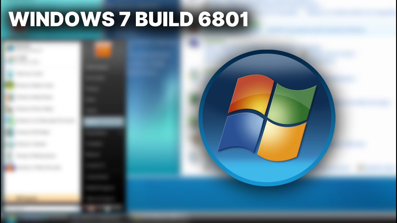 Windows 7 Build 6801 - Install and Overview - YouTube