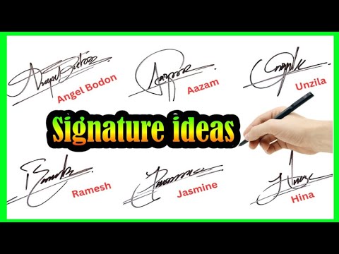 How to signature your name | How to signature | Signature | Autograph ...