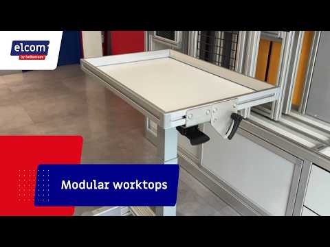 Modular aluminium profile worktop - Elcom