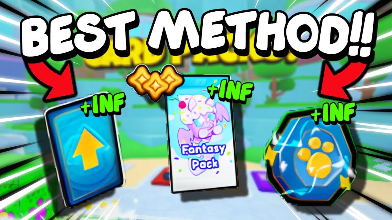 The *BEST* Method to get TONS of TRADING CARDS Fast in Pet Simulator 99 ...