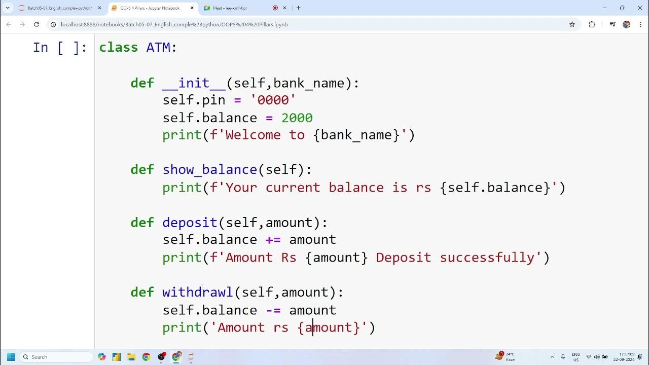 Python OOPS Concept Introduction Day_24 Python_English | OOPs 4 Pillars Complete - YouTube