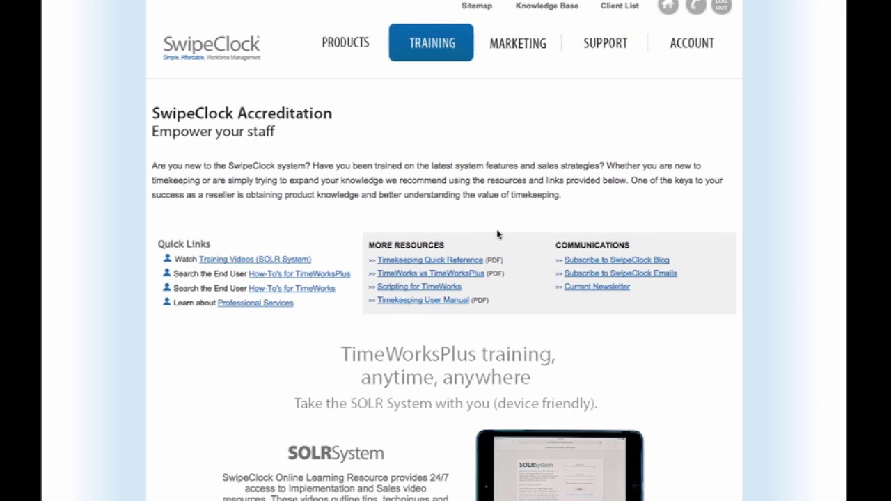 #TBT SwipeClock Partner Resources Webinar June 2016 - YouTube