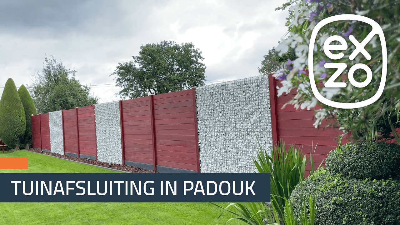 EXZO Reportage #5 | Een tuinafsluiting plaatsen in padouk | De laat-het-doenervaring van Ronny ...