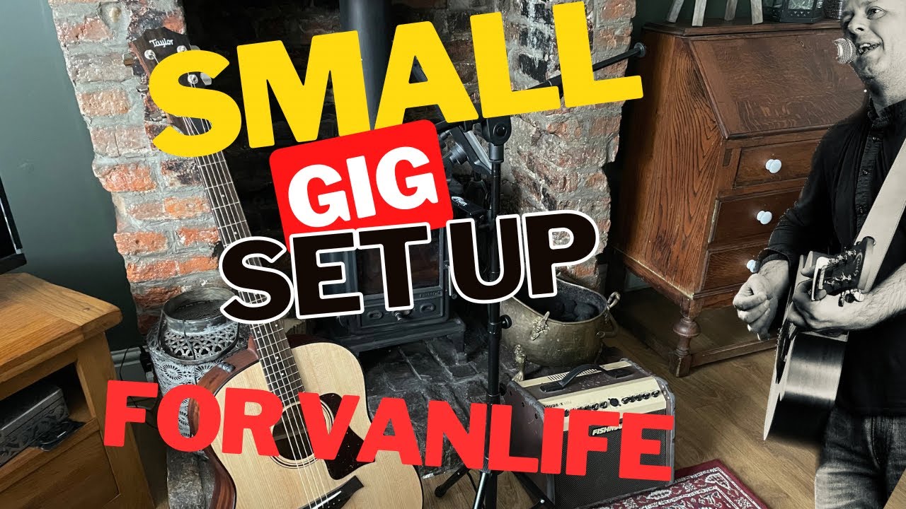 Small gig set up for vanlife musicians (and the best guitar) - YouTube