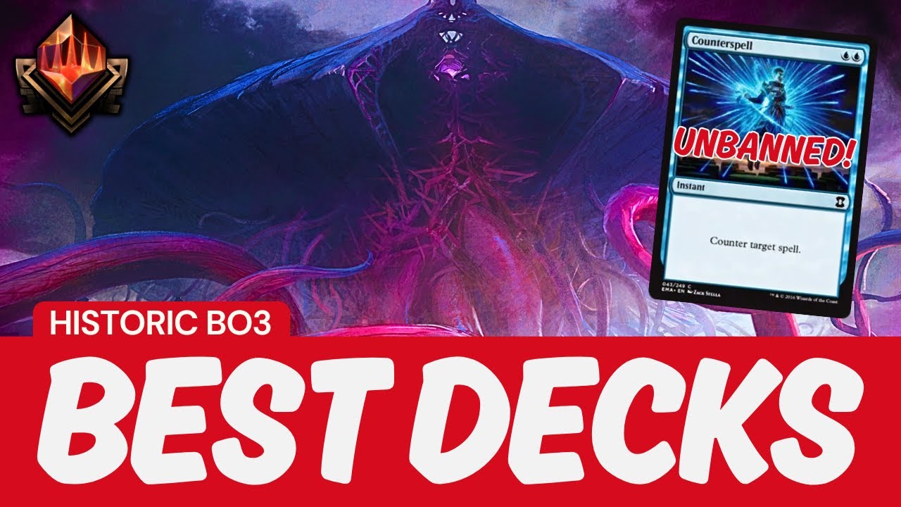 BEST MTG Arena Historic Best of Three Decks after Counterspell Unban ...