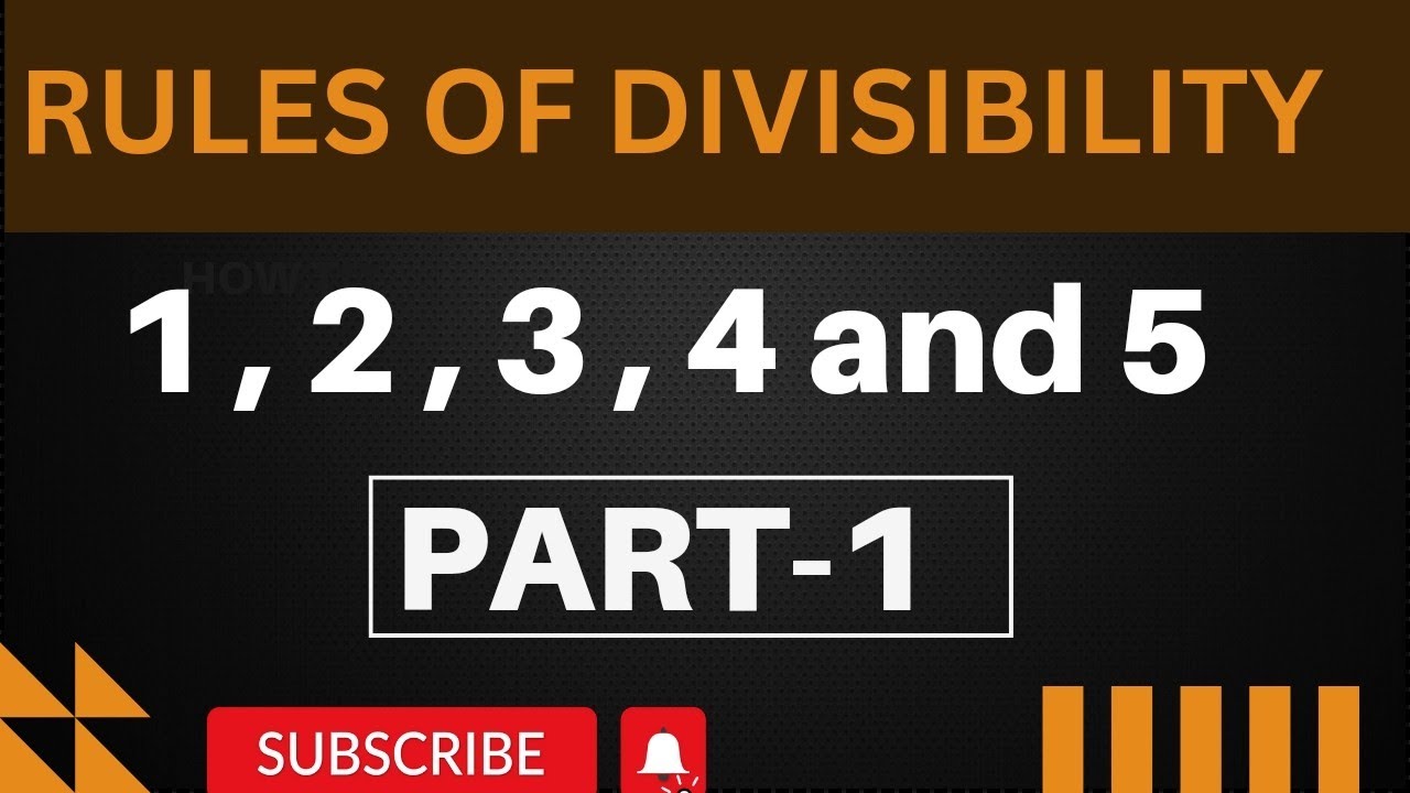 Rules of divisibility part 1|Rulesof divisibility by Sonu| divisibility rules class5,6,and7 ...