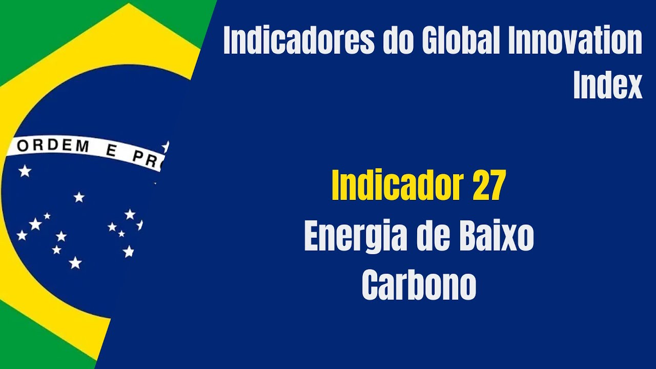 Energia de baixo carbono - Indicador 27 do Global Innovation Index ...