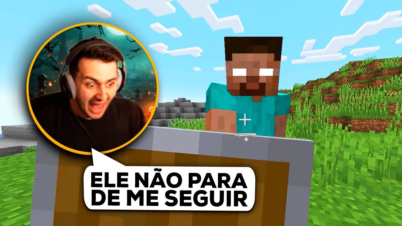ESPECIAL HALLOWEN: GABE JOGA MINECRAFT COM MOD DO HEROBRINE - YouTube