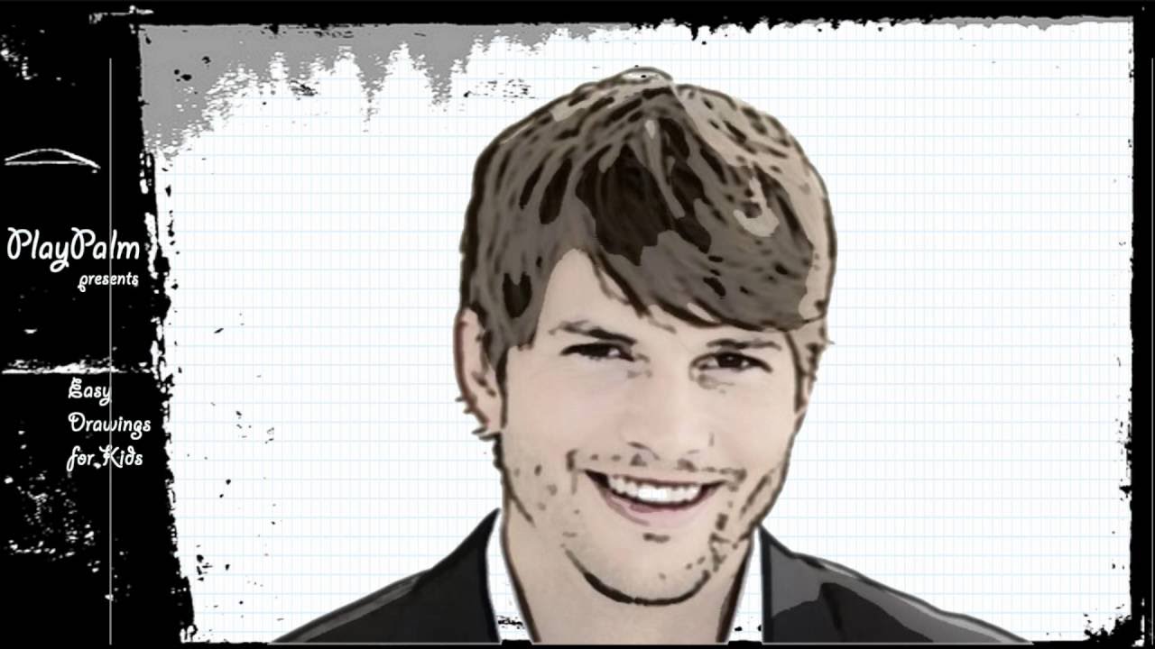 Ashton Kutcher Drawing - YouTube