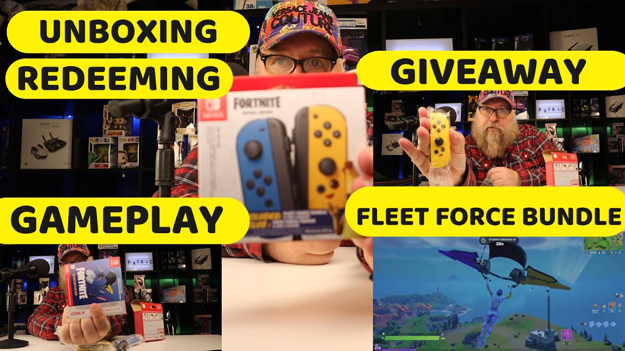 FLEET FORCE BUNDLE FORTNITE UNBOXING,REDEEMING,GAMEPLAY & GIVEAWAY ...