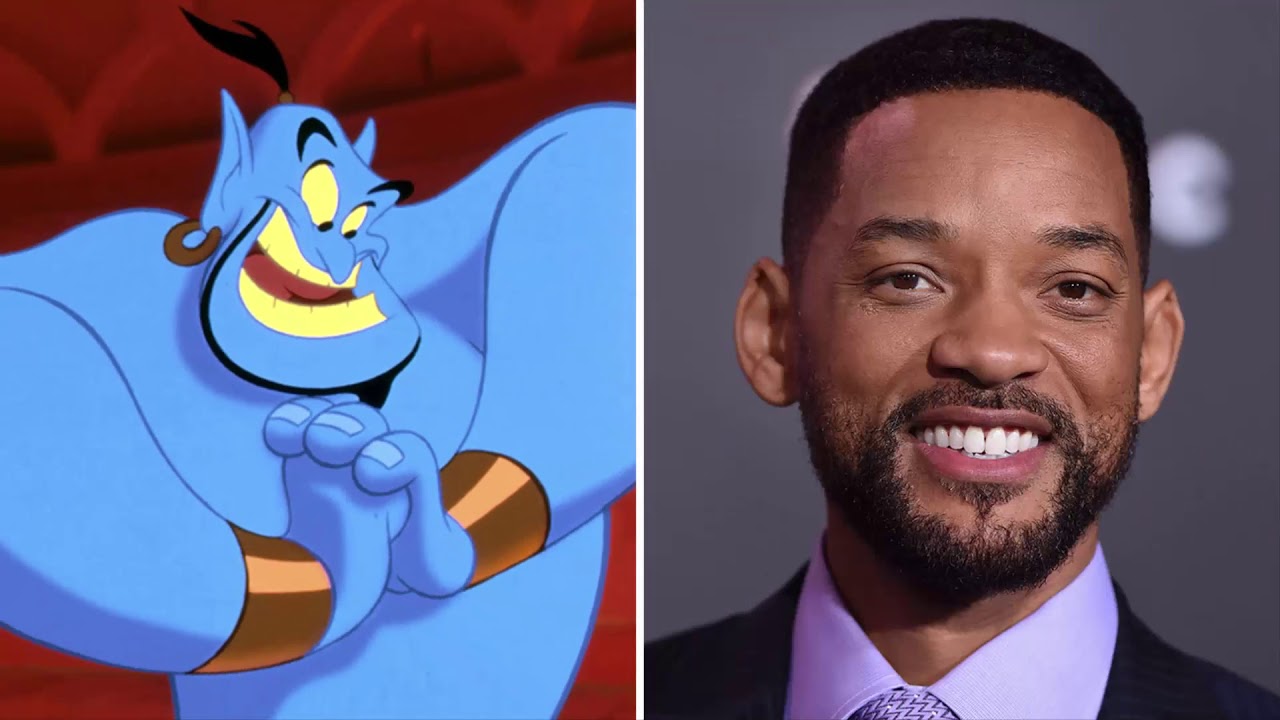 Aladdin (2019) cast - Animated Vs Real - See first look of Movie - YouTube