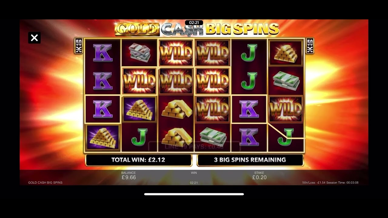 GOLD CASH BIG SPINS BONUS - YouTube