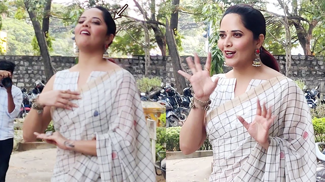 Anasuya Bharadwaj Visuals at Razakar Movie Song launch | Anasuya ...