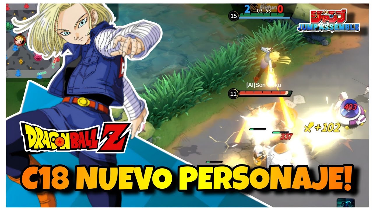 ANDROIDE C18 NUEVO PERSONAJE! LA BEST WAIFU ESTA AQUI 😮 ️JUMP ASSEMBLE EN ESPAÑOL - YouTube