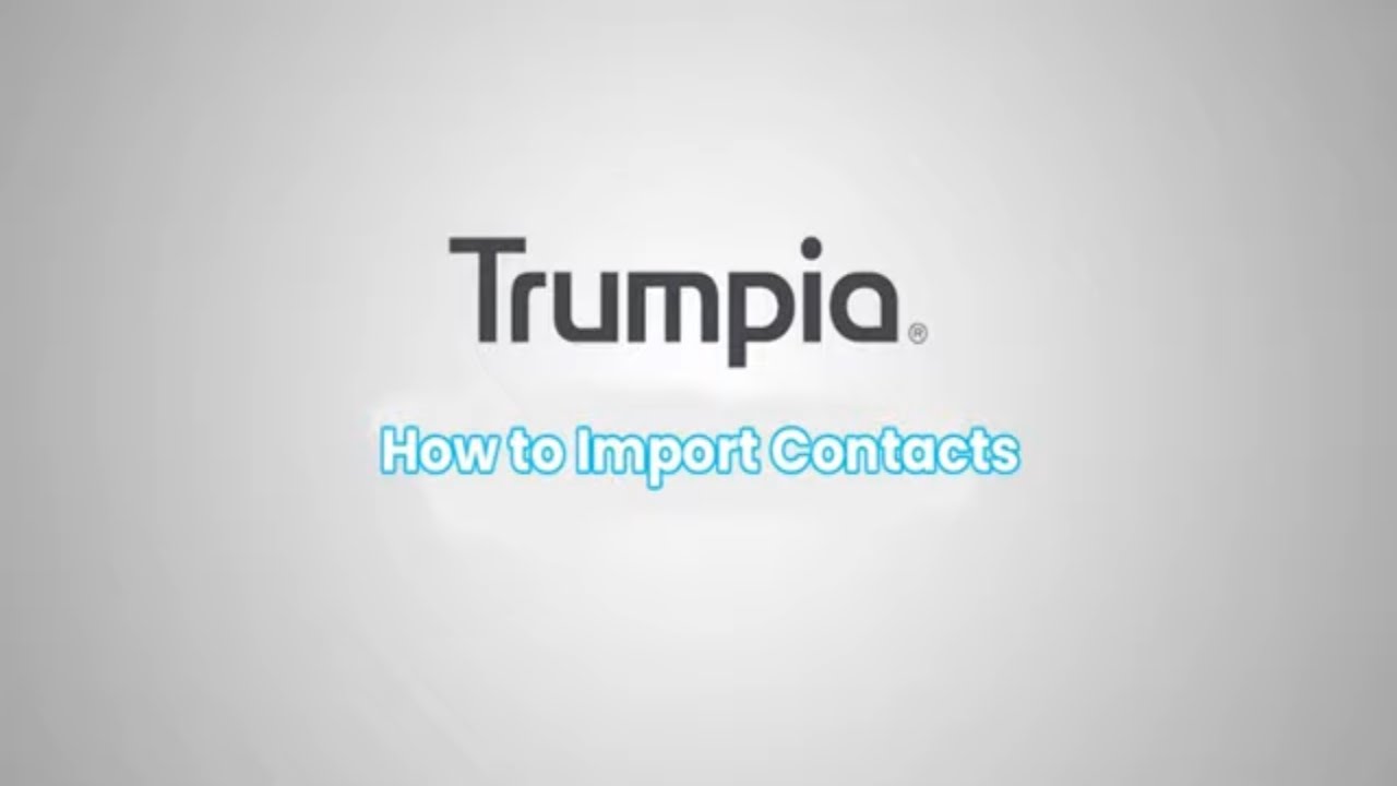 How to Import Contacts | Trumpia Texting Software Tutorial - YouTube