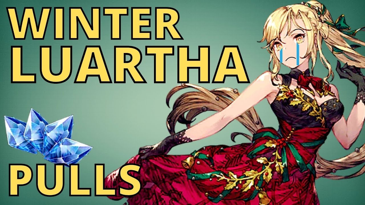 WOTV | Winter Luartha pull! | XMAS units galore!!! | War of the Visions FFBE - YouTube