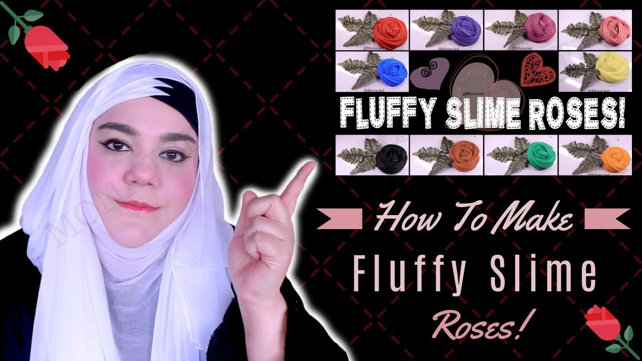 How to make Fluffy Slime Roses for any special occasion! - YouTube