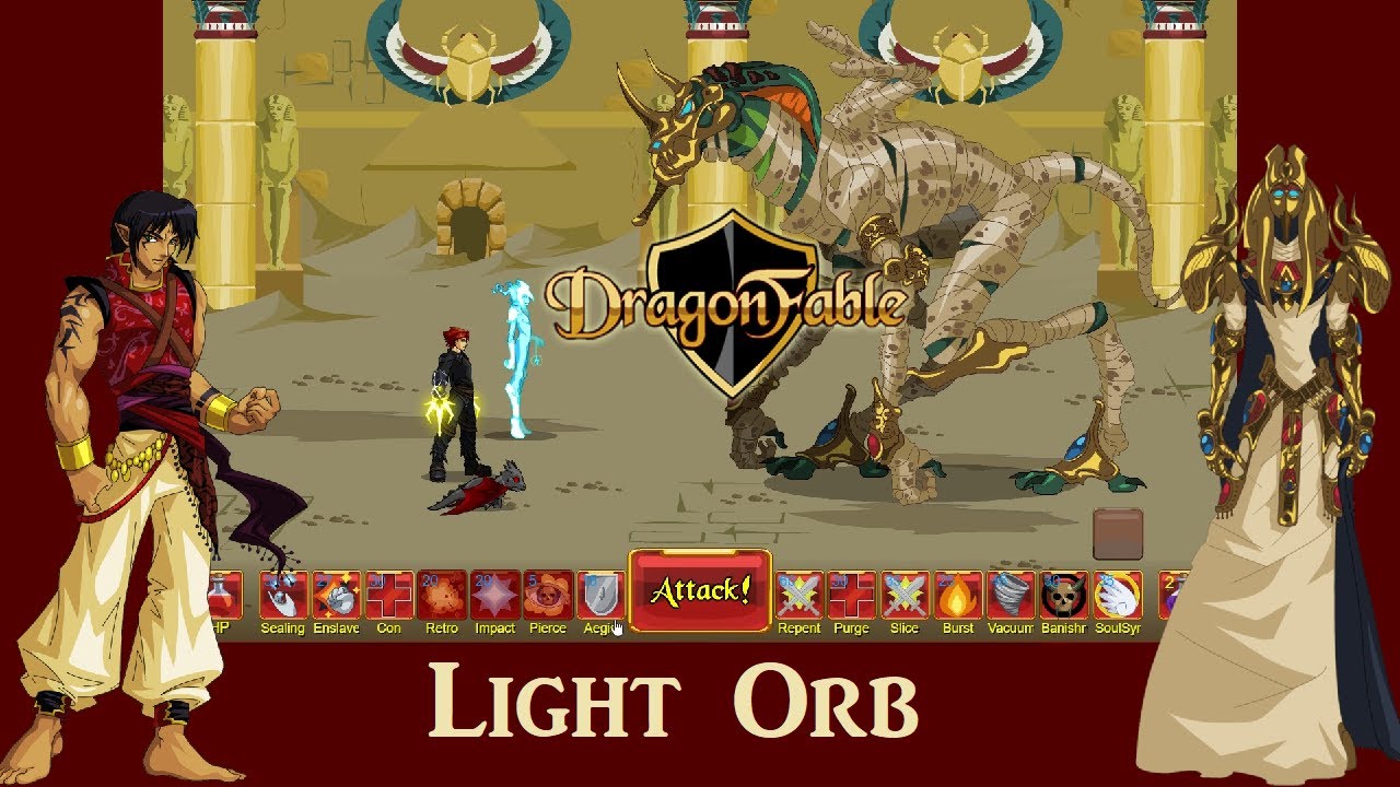 DragonFable Let's Play #12 - The Light Orb - YouTube