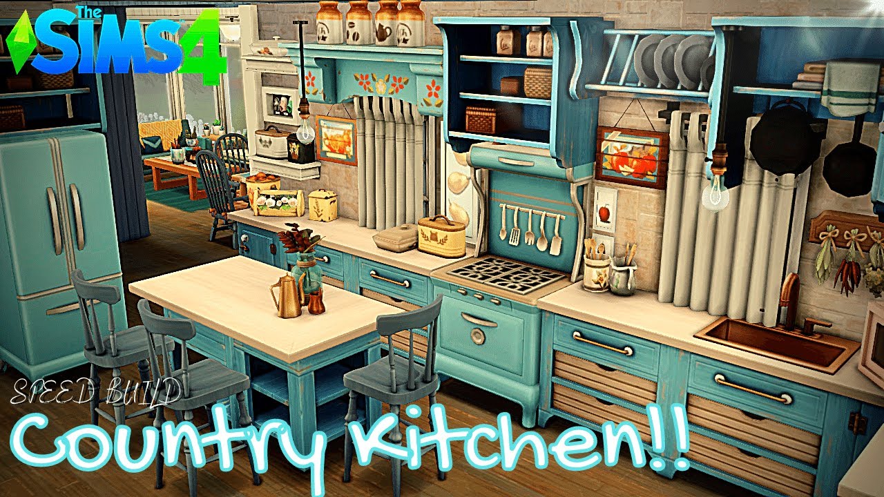 NEW PACK "Country Kitchen Kit"!! || Cute Farm House || Sims 4 Speed ...