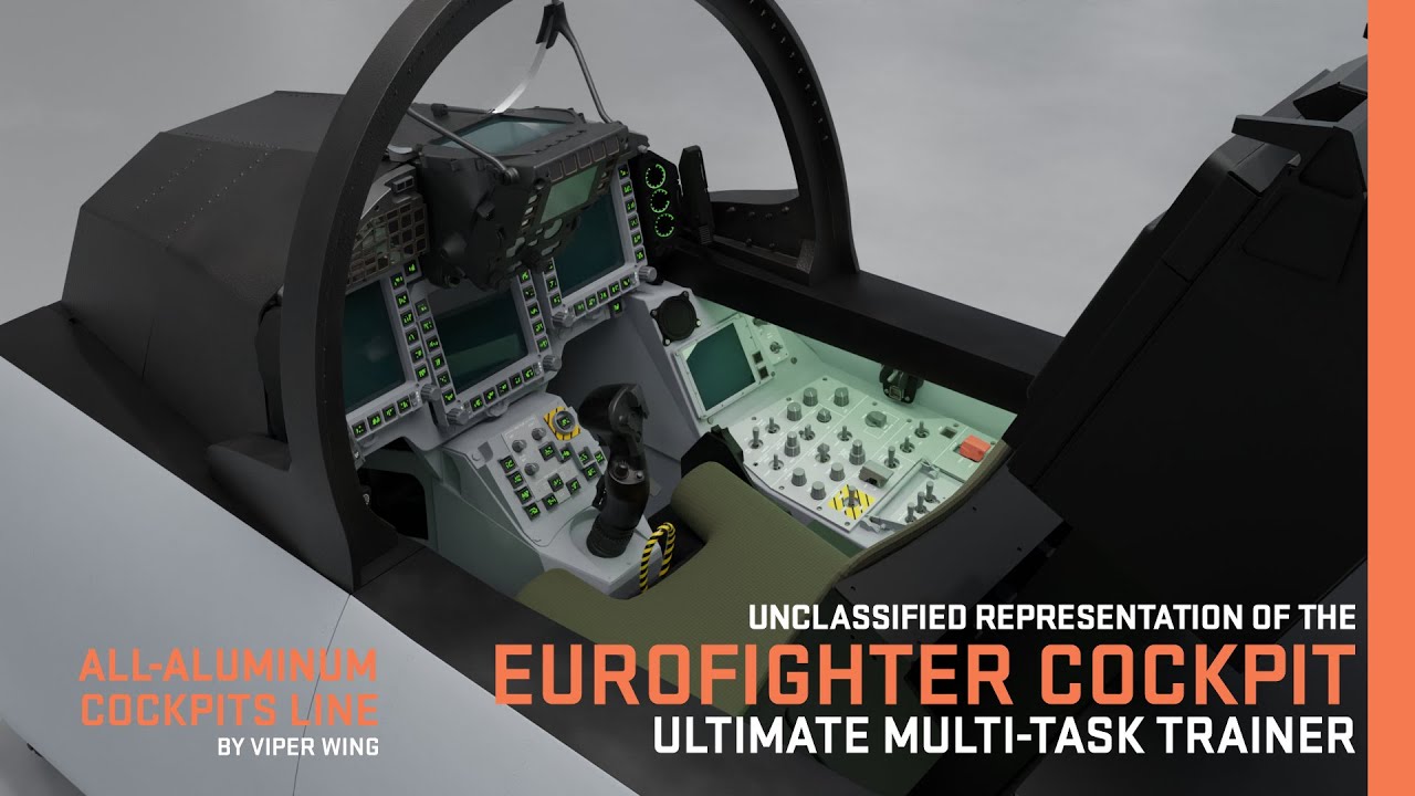 Eurofighter simulator - unclassified representation of Typhoon cockpit ...