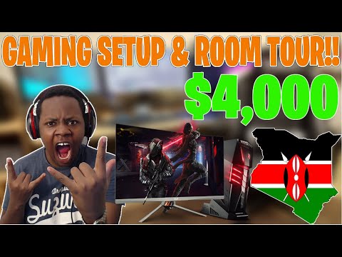 MY $4000 KENYAN GAMING SETUP & ROOM TOUR!! - YouTube