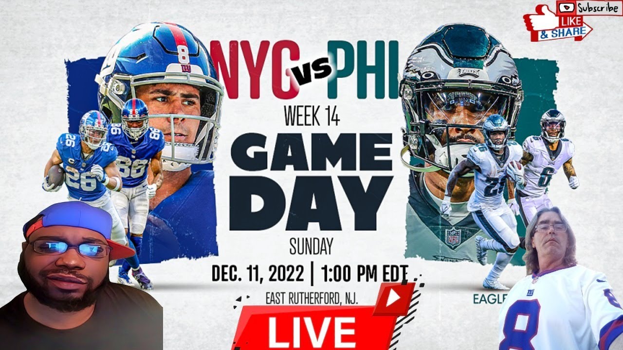 NY Giants Vs Philadelphia Eagles Live Play By Play - YouTube