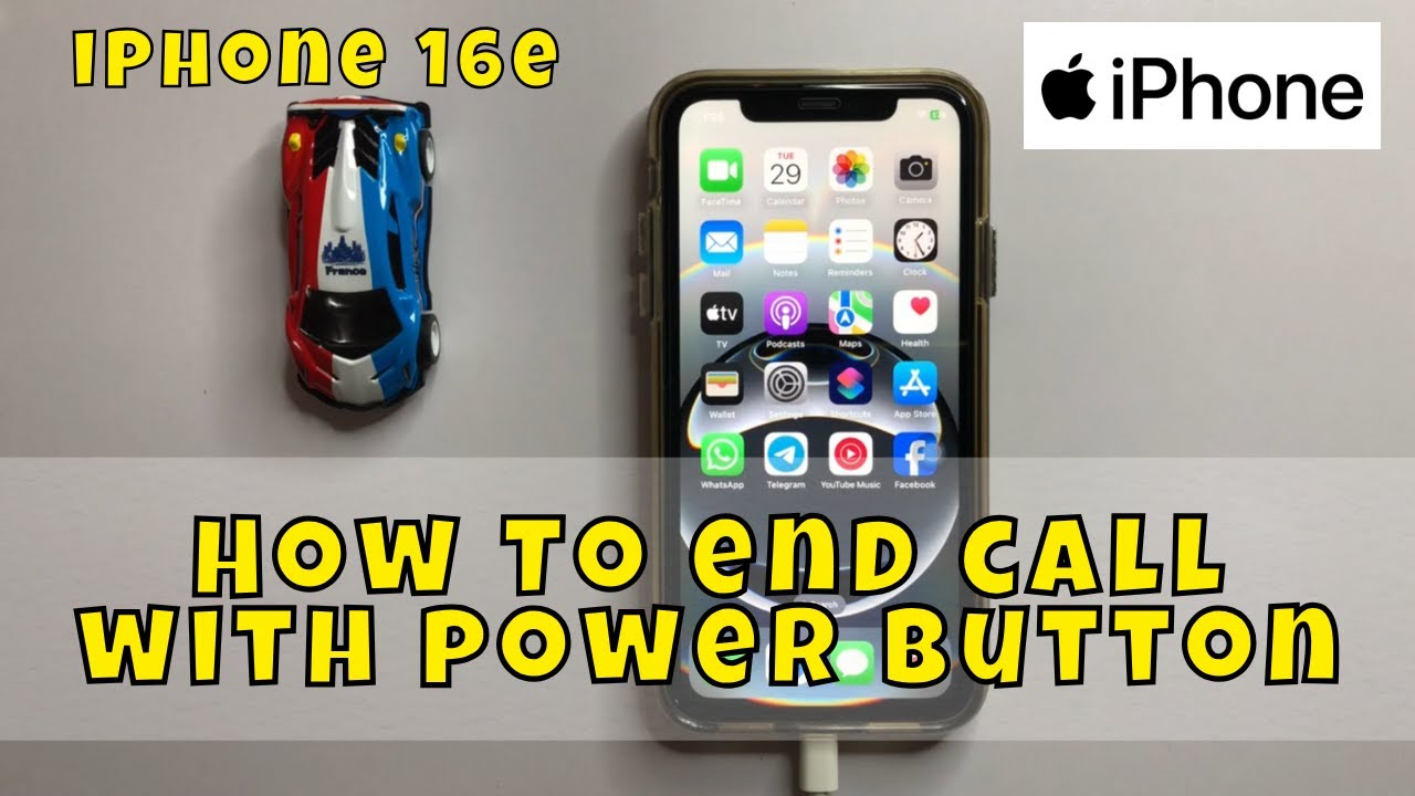 How To end call with power button in iPhone 16e - YouTube