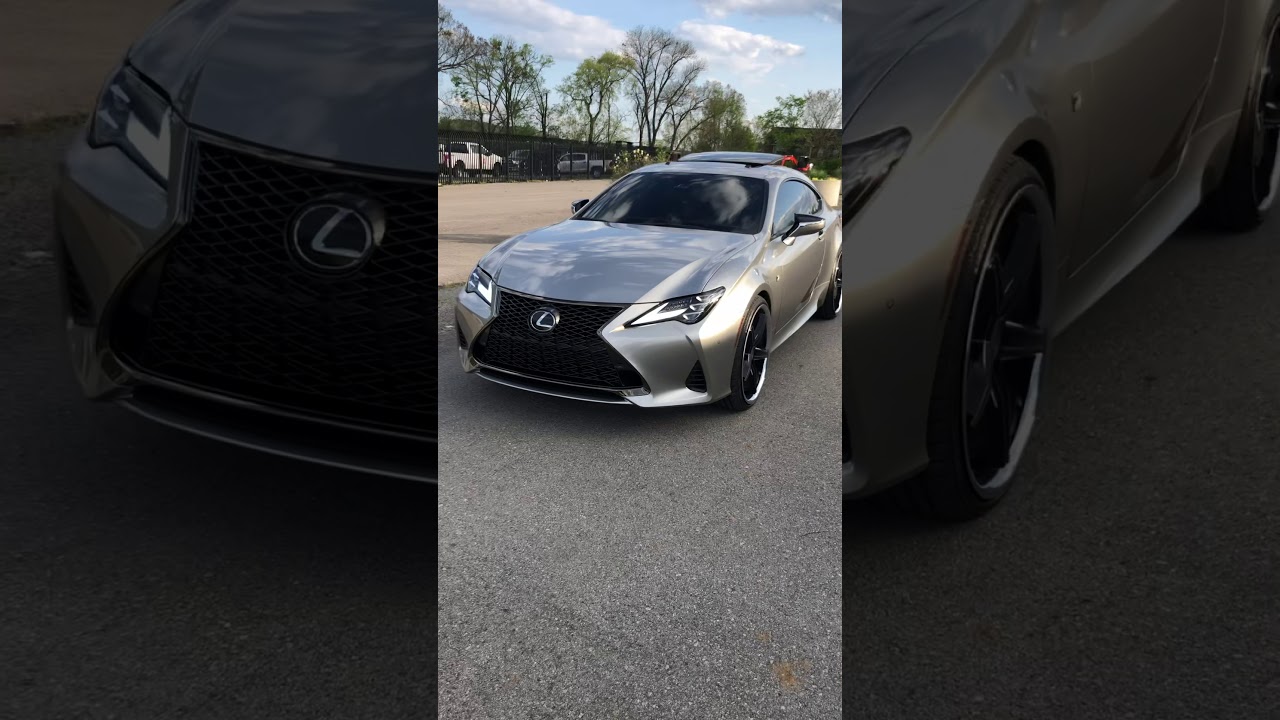My new 2020 Lexus RC 350 F-sport on 22 inch Lexani wheels 🔥🔥🔥🔥🔥 - YouTube
